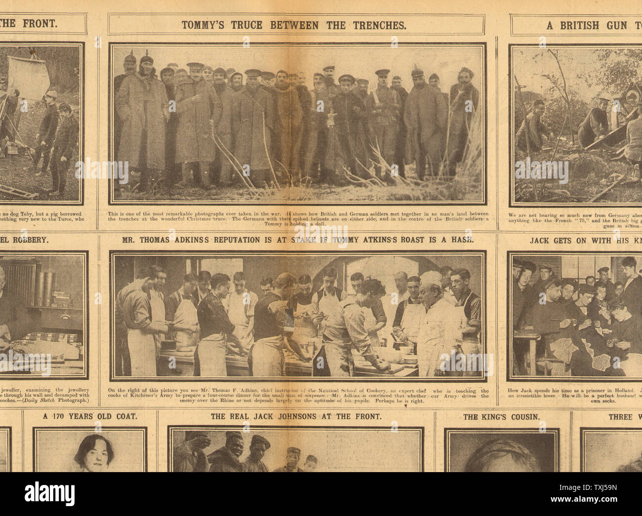 Christmas truce 1914 hi-res stock photography and images - Alamy