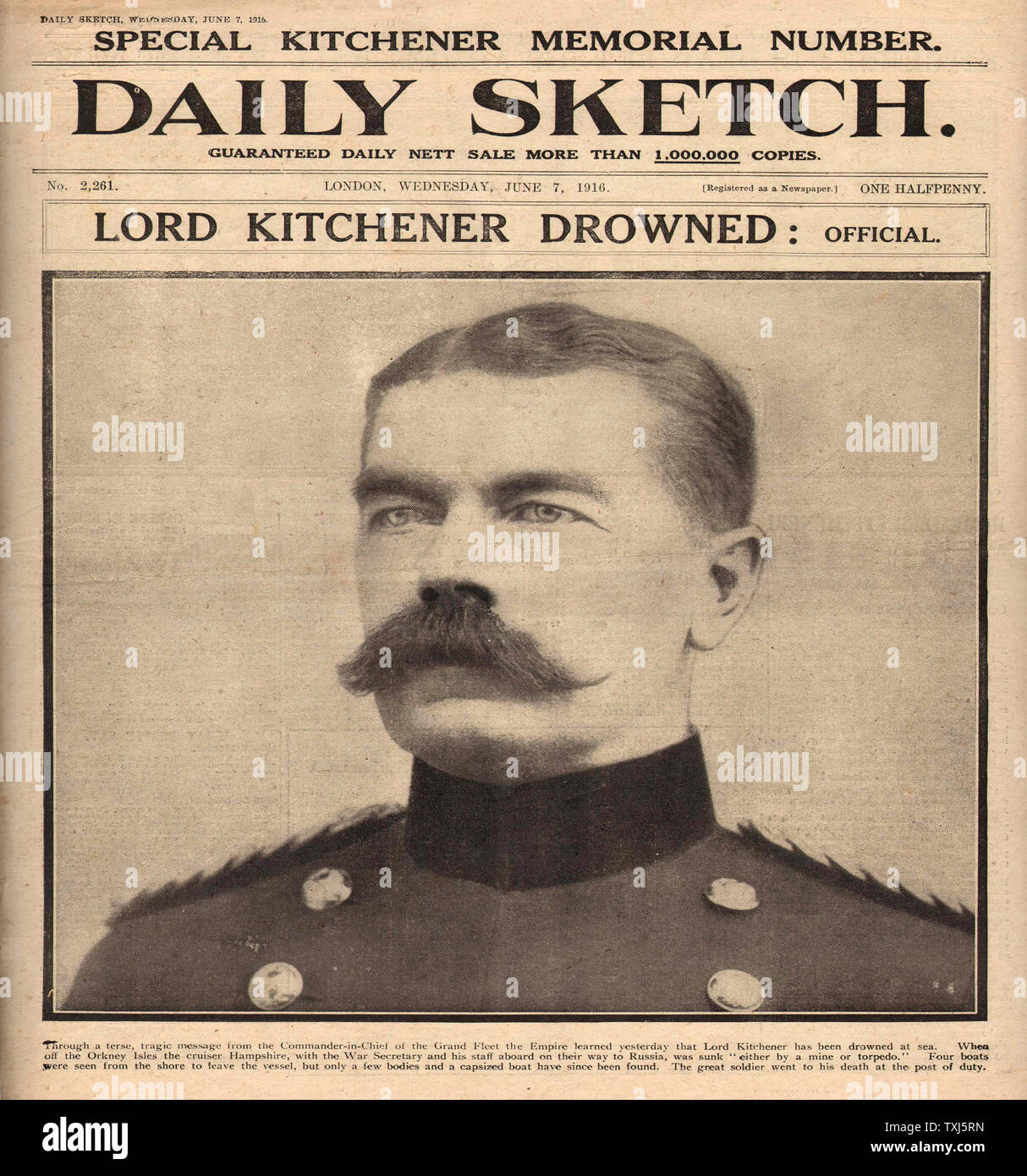 Daily sketch 1916 hi-res stock photography and images - Alamy