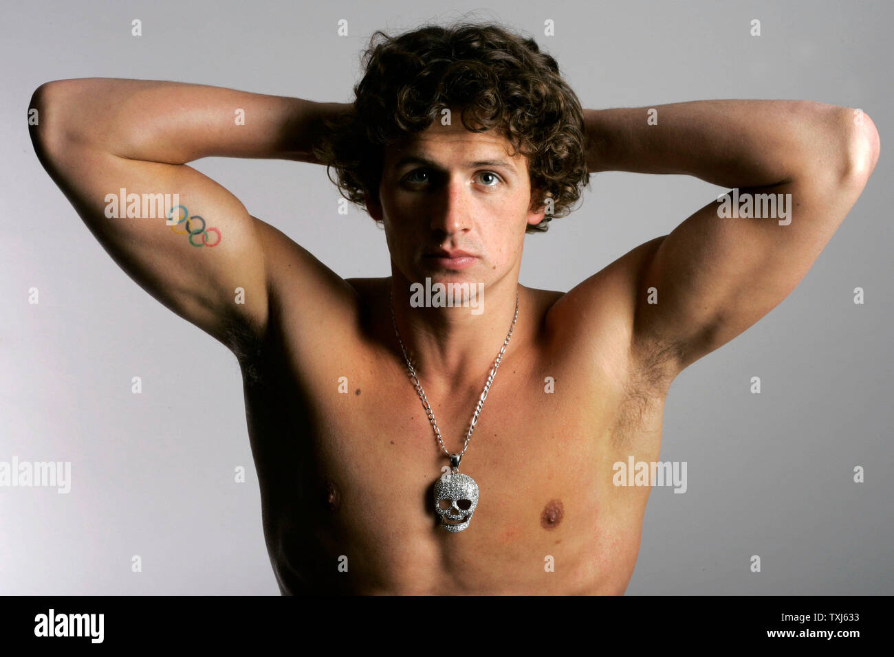 Swimmer Ryan Lochte poses for a portrait at the 2008 U.S. Olympic Team ...