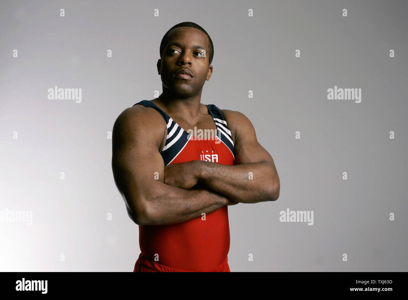 Gymnast Sean Golden poses for a portrait at the 2008 U.S. Olympic Team ...