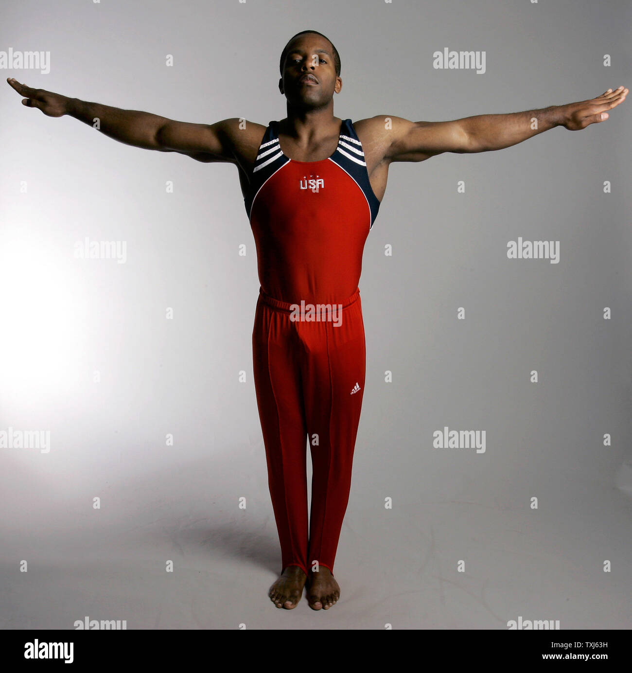Gymnast Sean Golden poses for a portrait at the 2008 U.S. Olympic Team ...