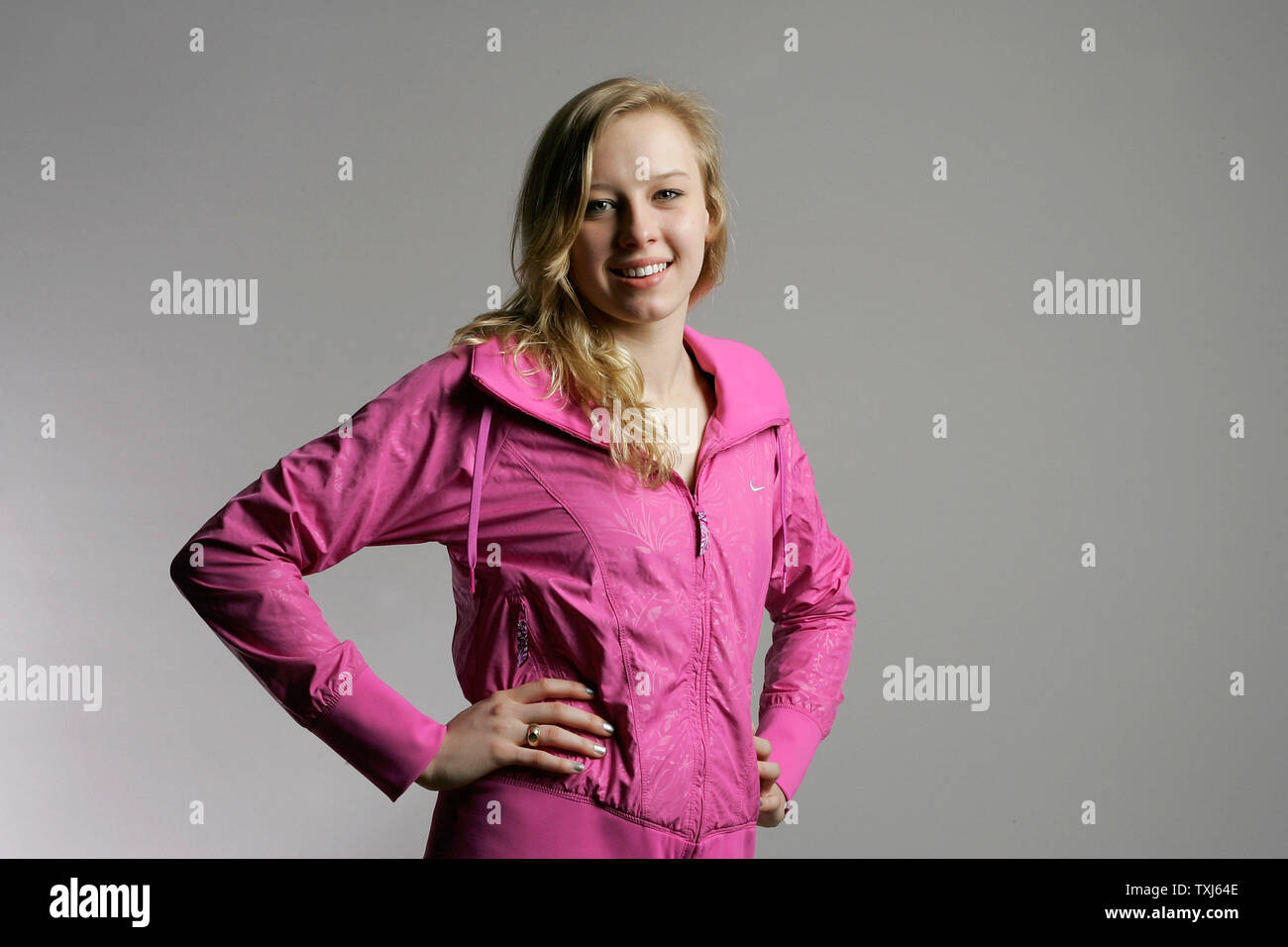 Paralympian swimmer Jessica Long poses for a portrait at the 2008 U.S ...