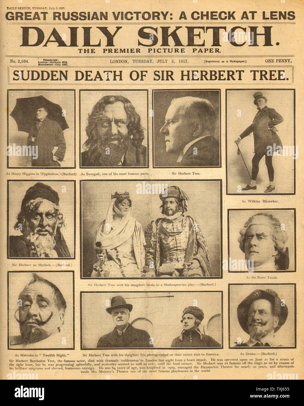 Herbert tree hi-res stock photography and images - Alamy