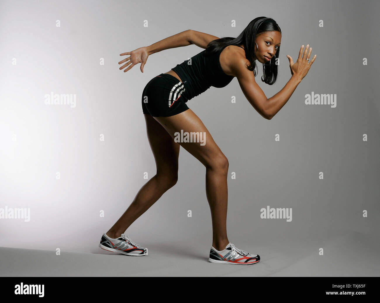 Track and Field athlete Allyson Felix poses for a portrait at the 2008 ...