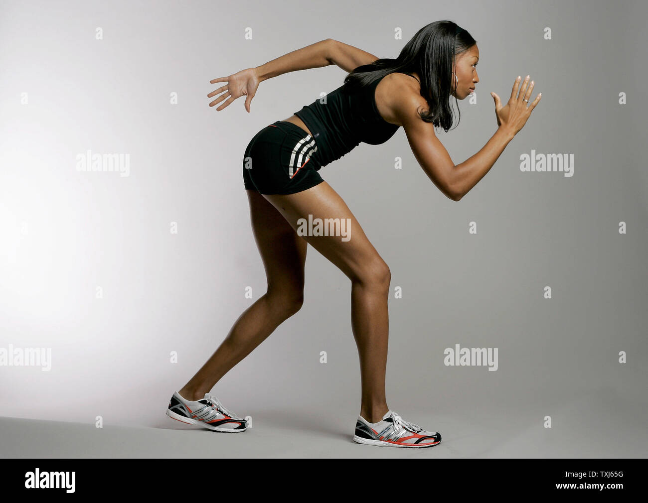 Track and Field athlete Allyson Felix poses for a portrait at the 2008 ...