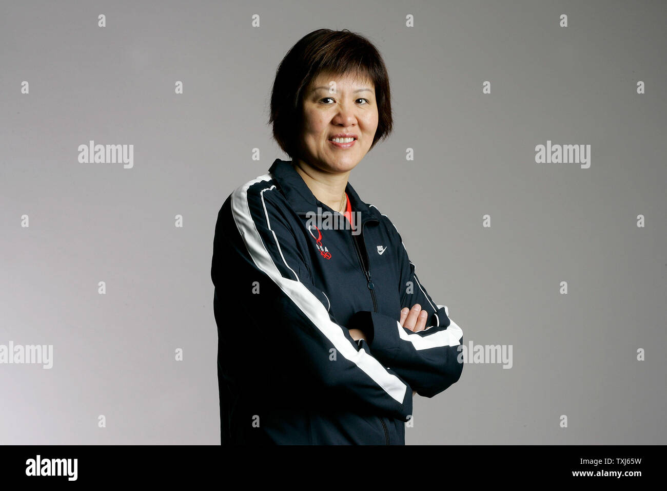 U.S. Women's volleyball coach Jenny Lang Ping poses for a portrait at ...