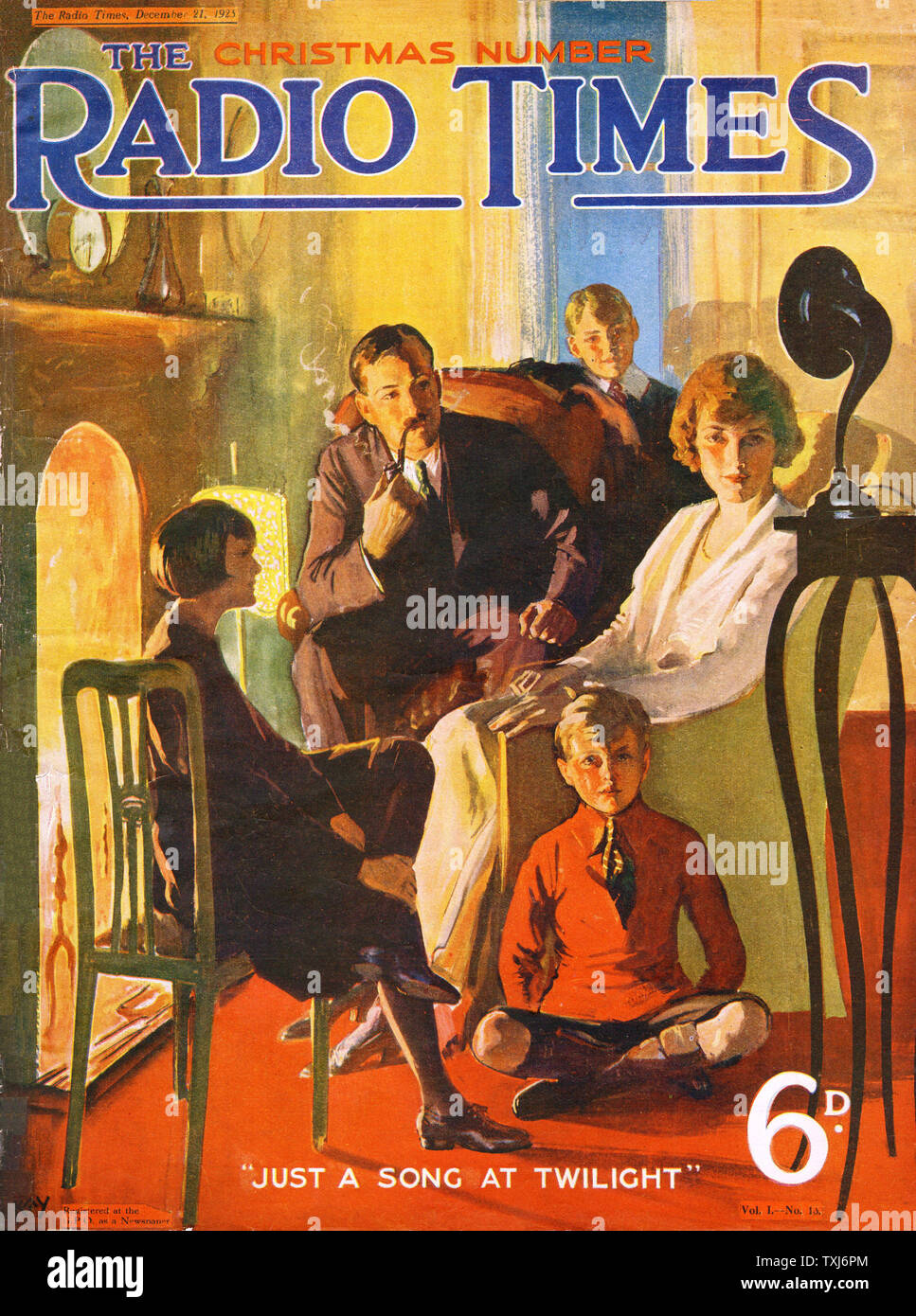1923 Radio Times First Christmas issue Stock Photo - Alamy