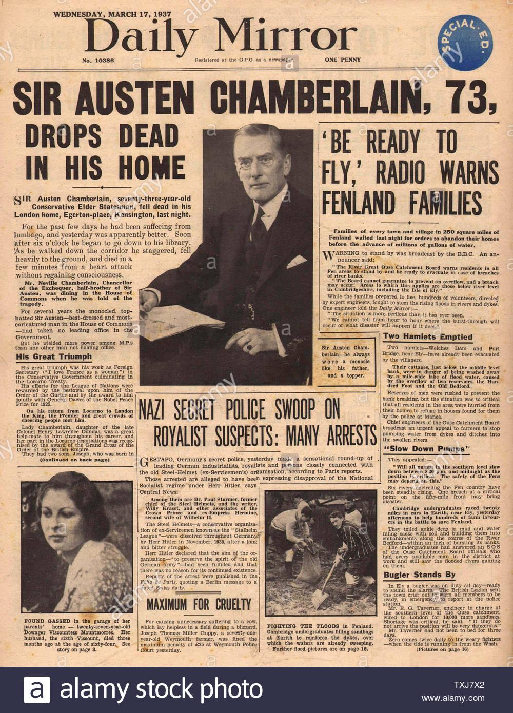 Austen Chamberlain Stock Photos & Austen Chamberlain Stock Images - Alamy