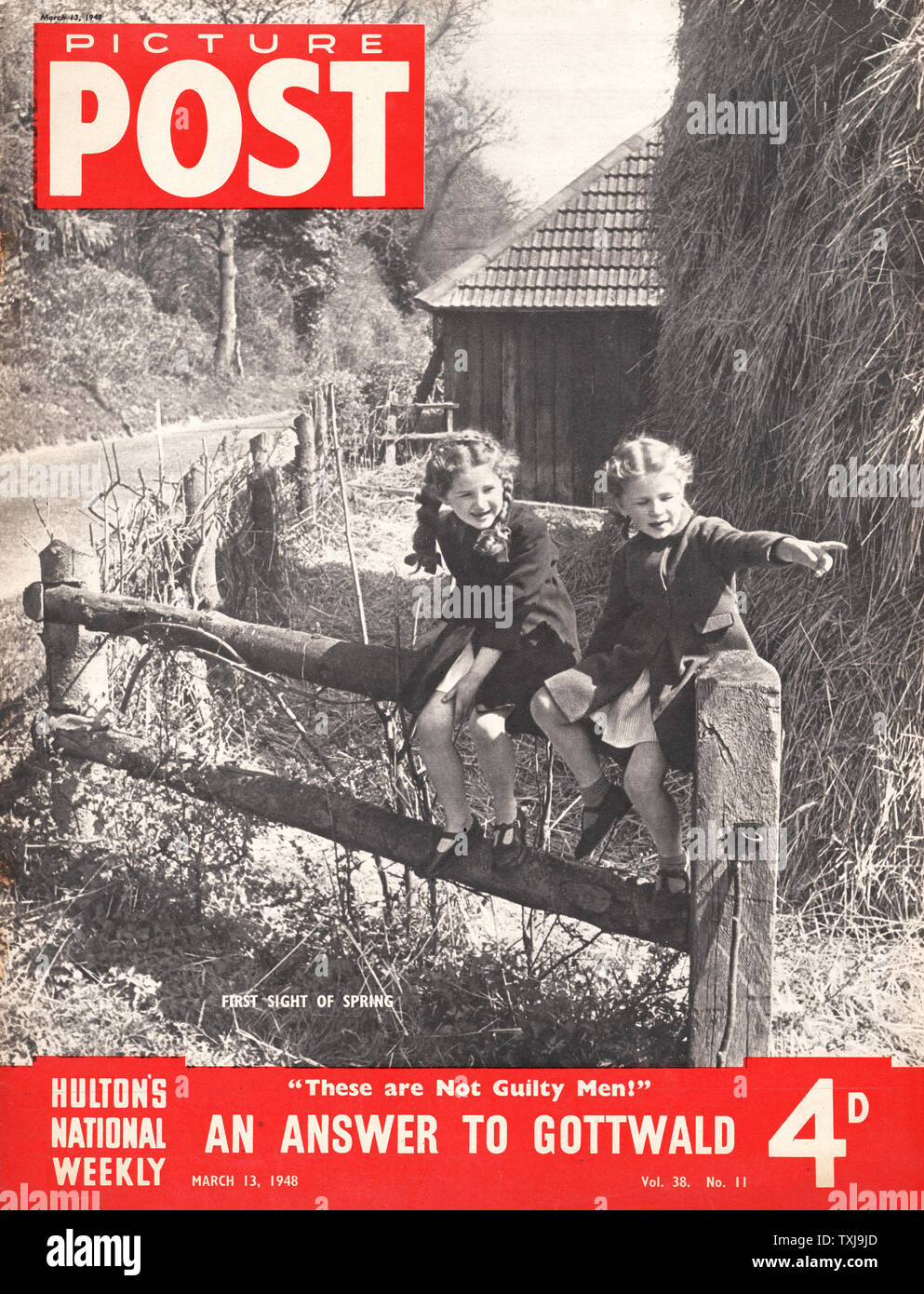 1948 Picture Post magazine front page the first sight of Spring Stock ...