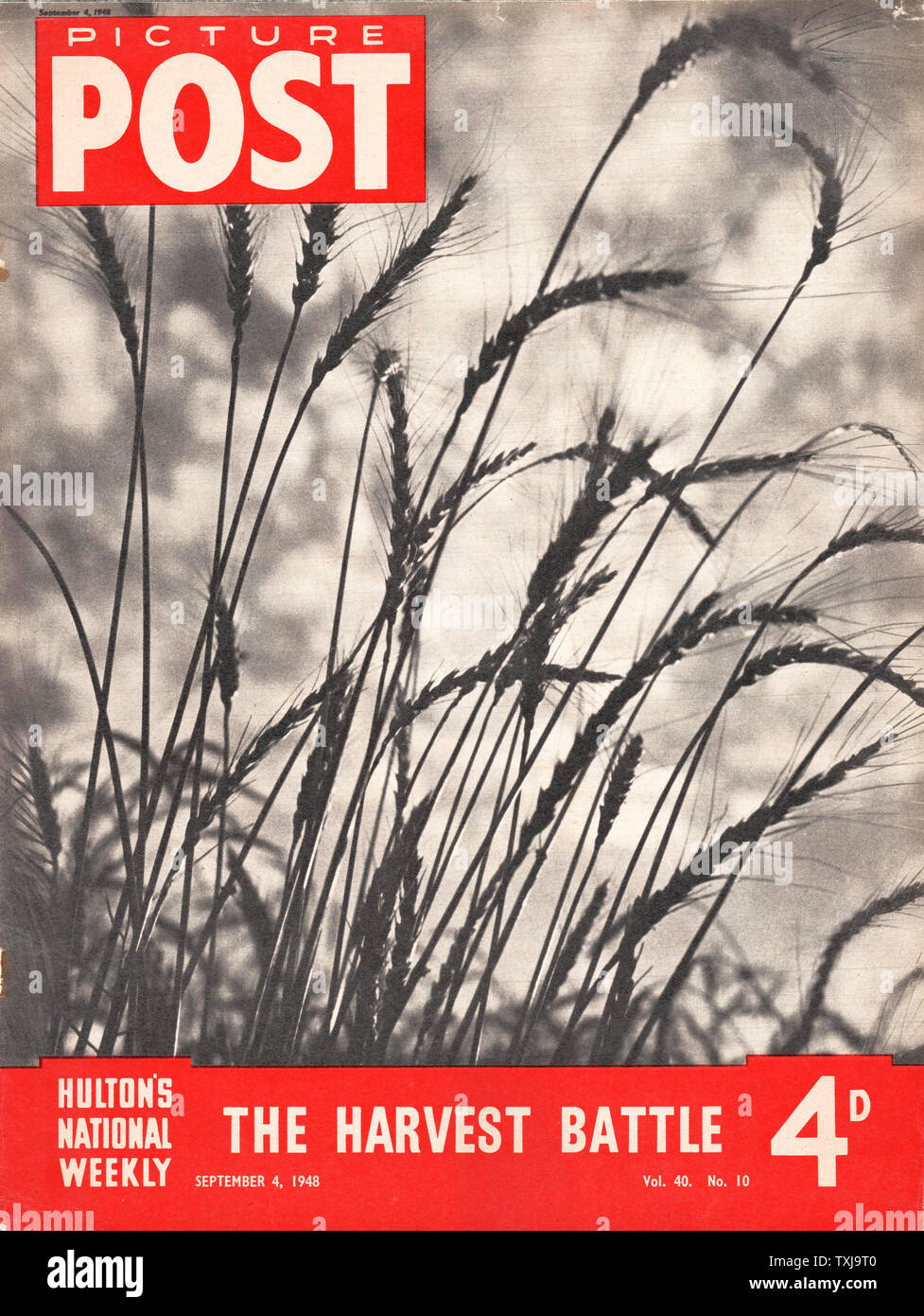 1948 Picture Post magazine front page wheat and the Harvest Stock Photo ...