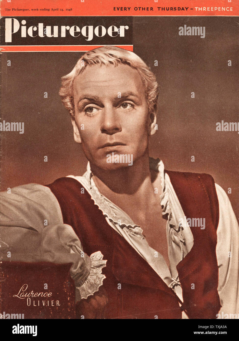 1948 Picturegoer magazine front page actor Laurence Olivier Stock Photo ...