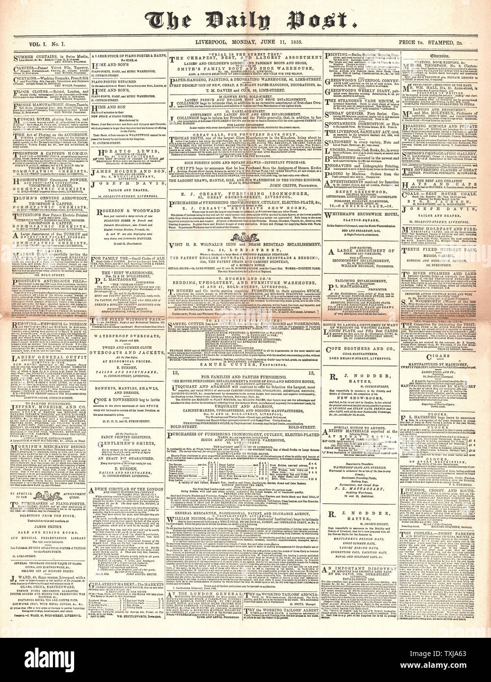 Newspaper front cover hi-res stock photography and images - Alamy