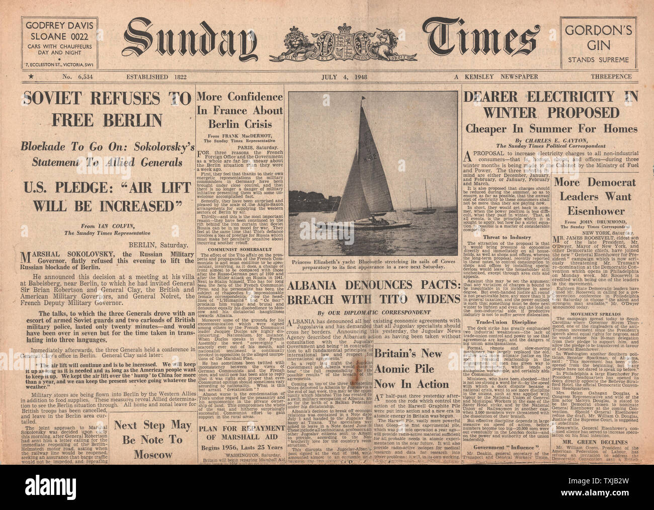 Berlin blockade 1948 hi-res stock photography and images - Alamy