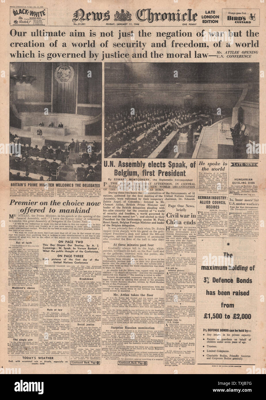 United nations 1945 hi-res stock photography and images - Alamy