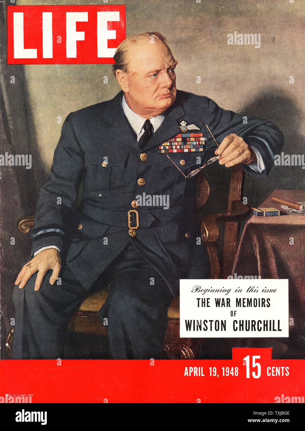 1948 Life Magazine Winston Churchill Stock Photo - Alamy