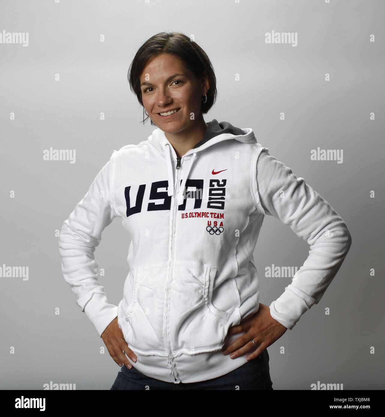 Long track speedskater Catherine Raney poses for a portrait at the 2010 ...