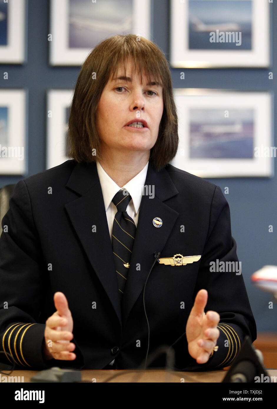 United Airlines pilot Wendy Morse, Chairman of United Master Executive ...