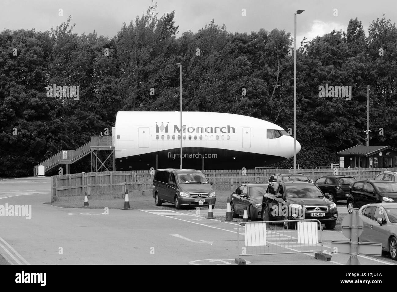 Manchester aviation runway visitor park Stock Photo - Alamy