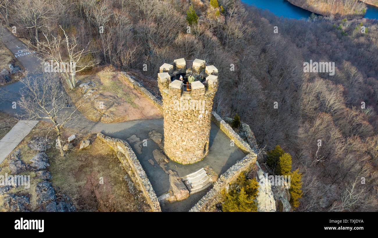 Castle Craig, Historical Monument, Hubbard Park, Meriden, CT, USA Stock ...