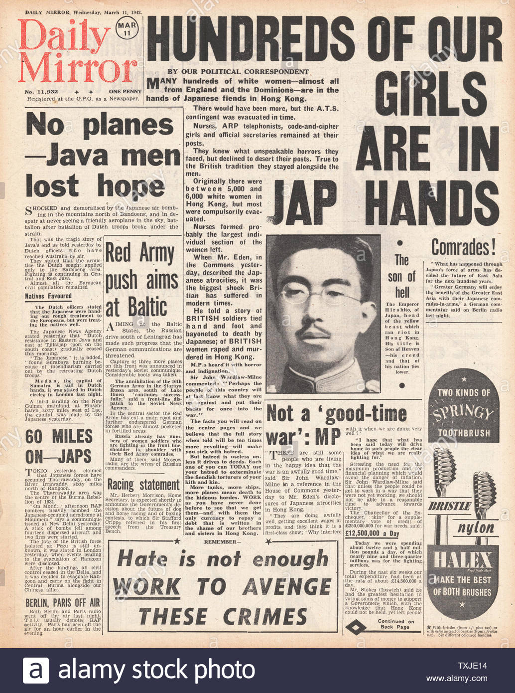 Hong Kong Japanese War Stock Photos & Hong Kong Japanese War Stock ...