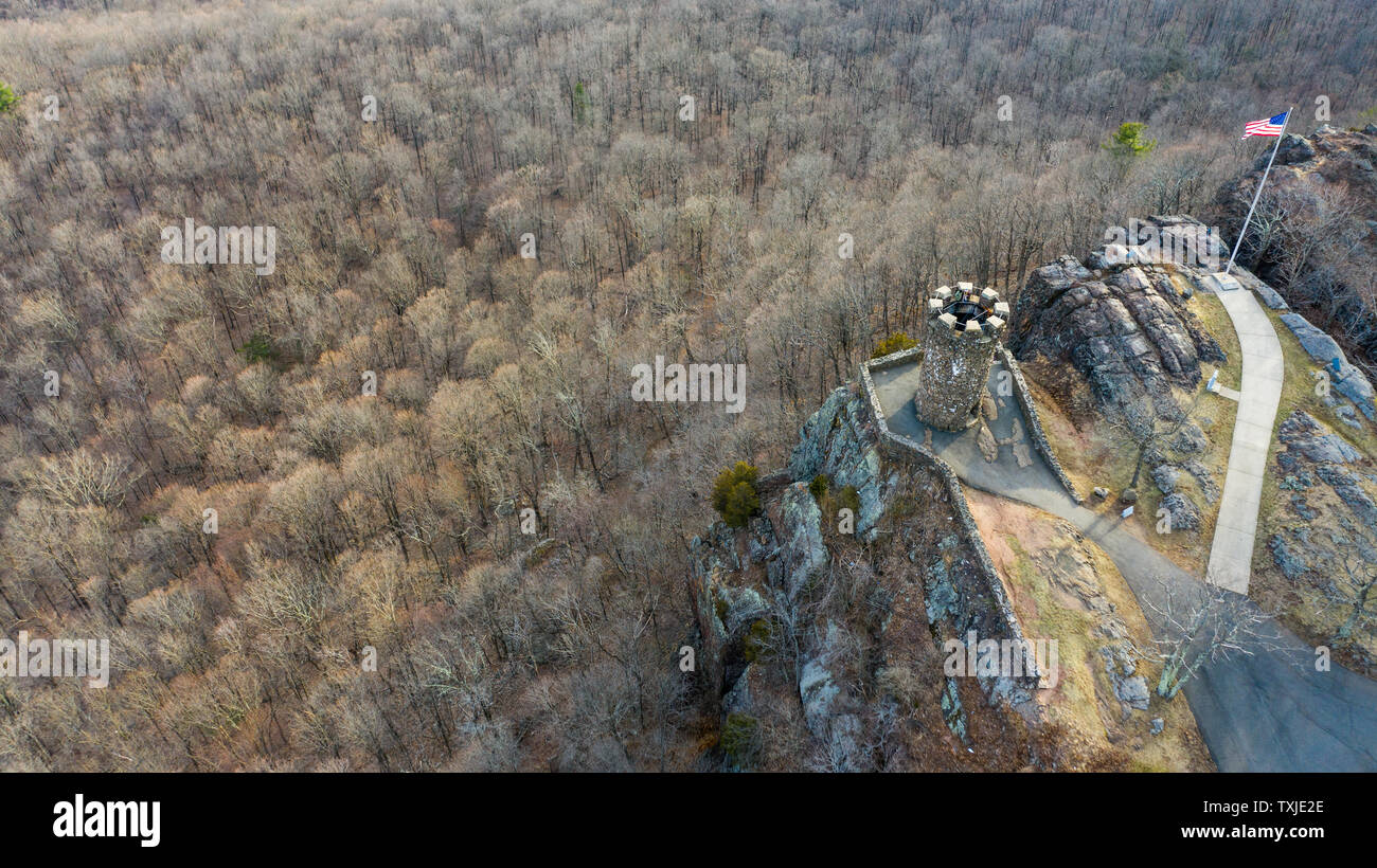 Castle Craig, Historical Monument, Hubbard Park, Meriden, CT, USA Stock ...