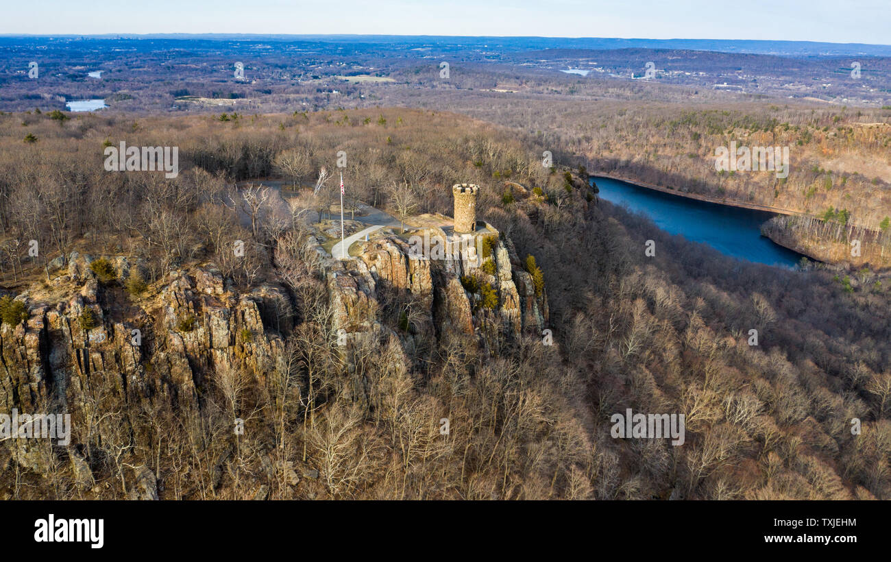 Castle Craig, Historical Monument, Hubbard Park, Meriden, CT, USA Stock ...