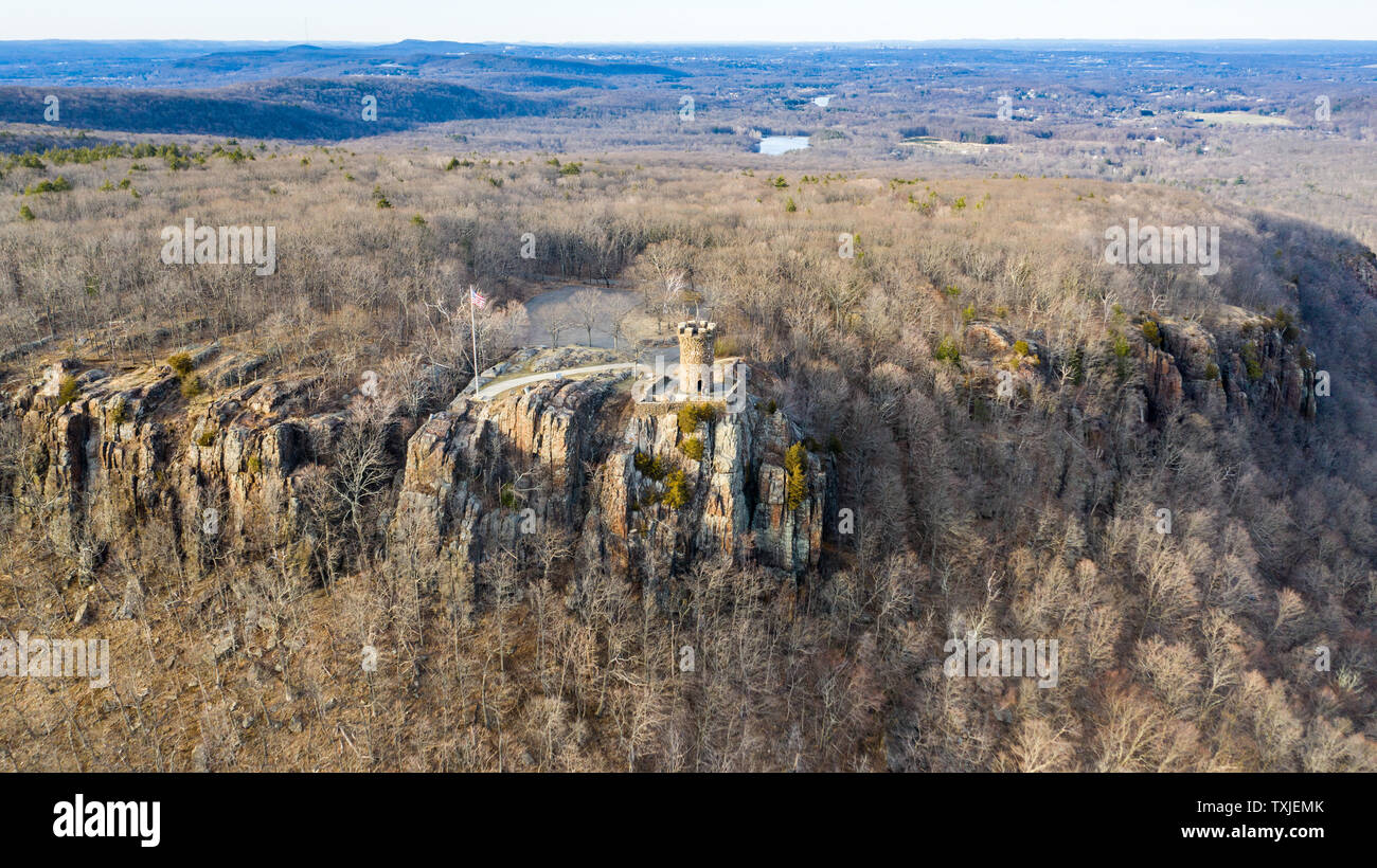 Castle Craig, Historical Monument, Hubbard Park, Meriden, CT, USA Stock ...