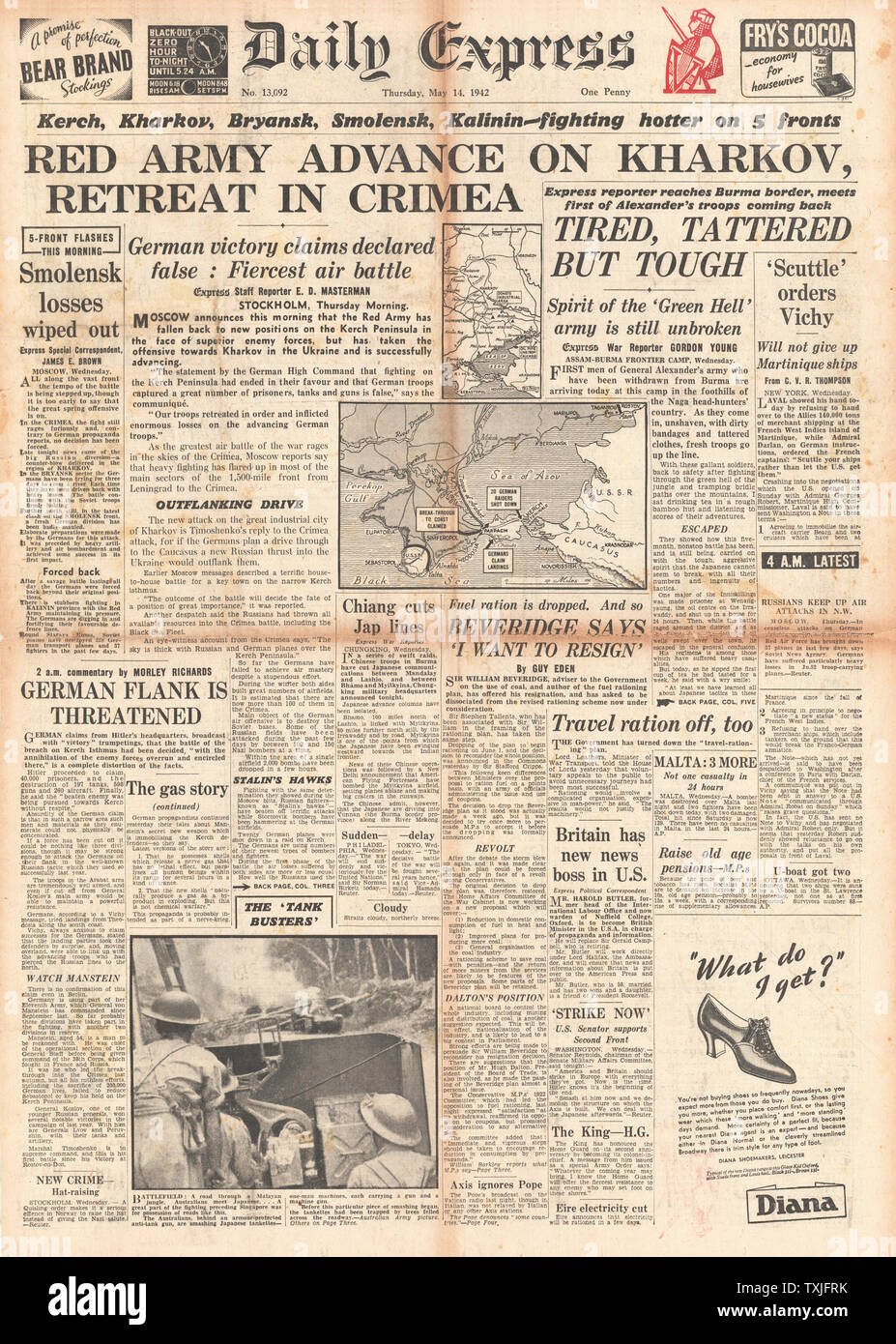 Adolf hitler paris daily express hi-res stock photography and images ...