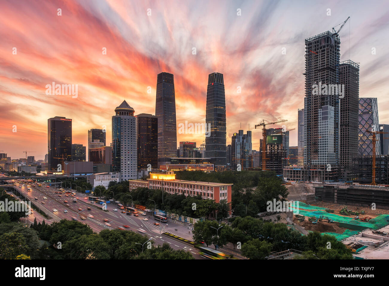 Beijing cbd construction site hi-res stock photography and images - Alamy