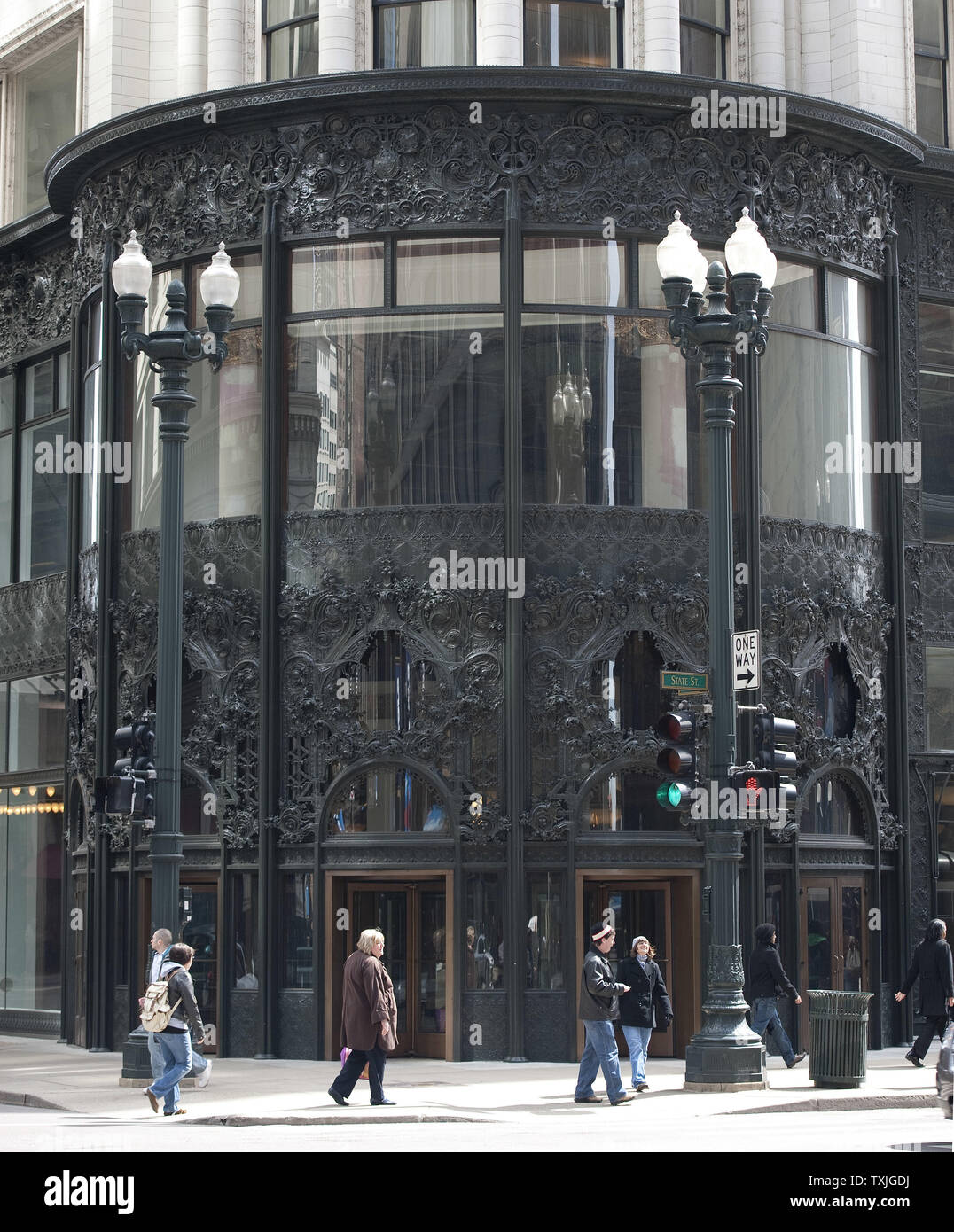 Pedestrian walk by the Sullivan Center, formerly known as the Carson ...