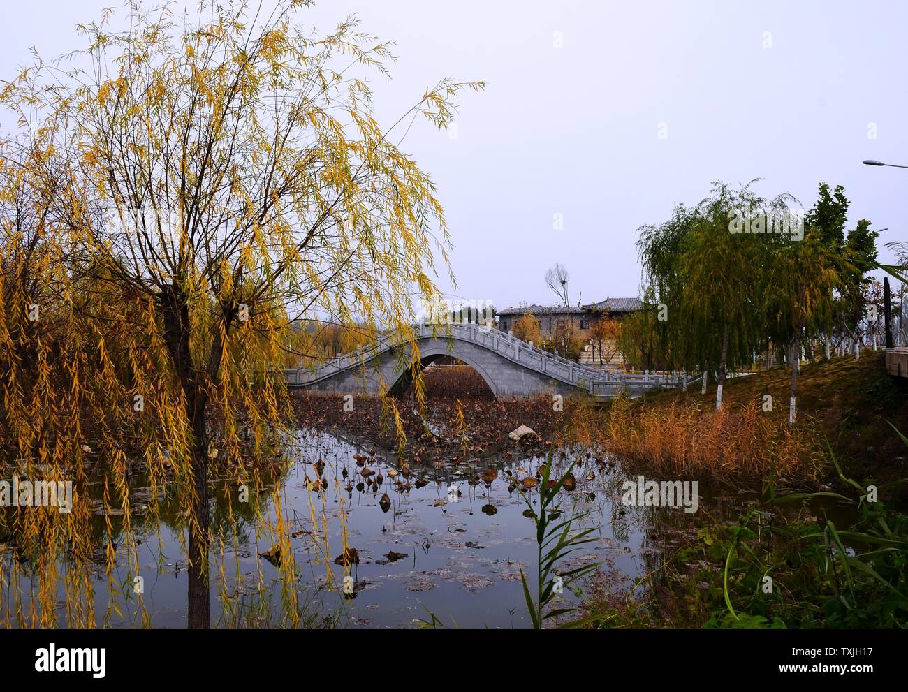 Small town scenery Stock Photo - Alamy