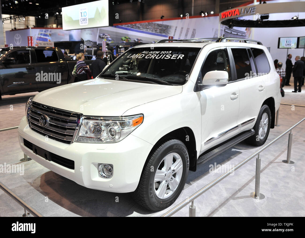 The 2013 Toyota Land Cruiser is displayed during the Chicago Auto Show ...