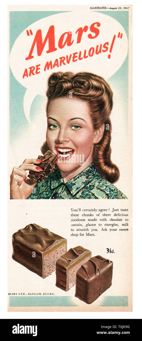 Mars chocolate ad hi-res stock photography and images - Alamy