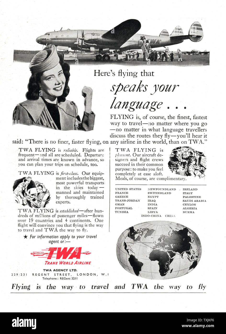 Trans world transport hi-res stock photography and images - Alamy