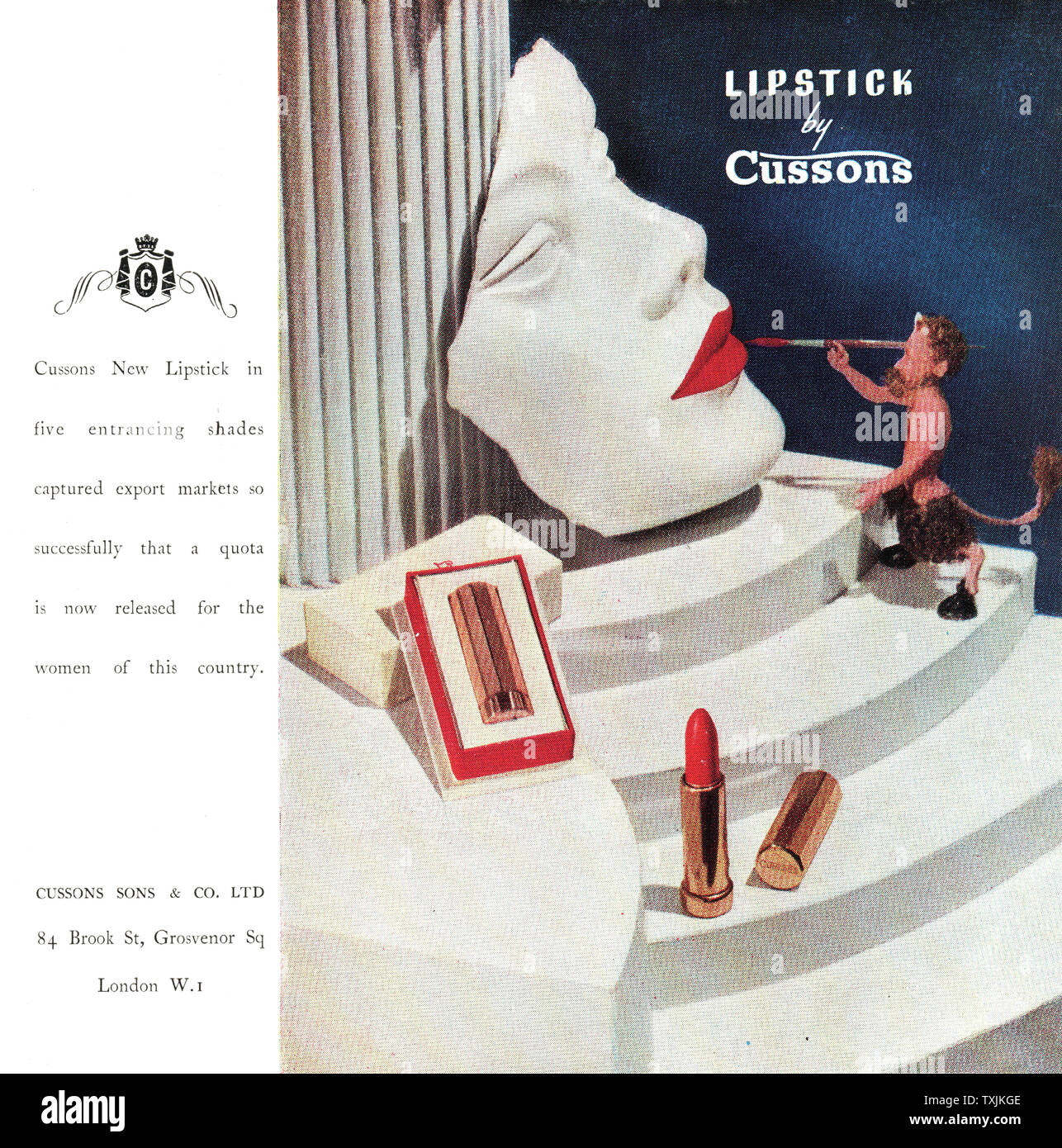 Lipstick advertisement hi-res stock photography and images - Alamy