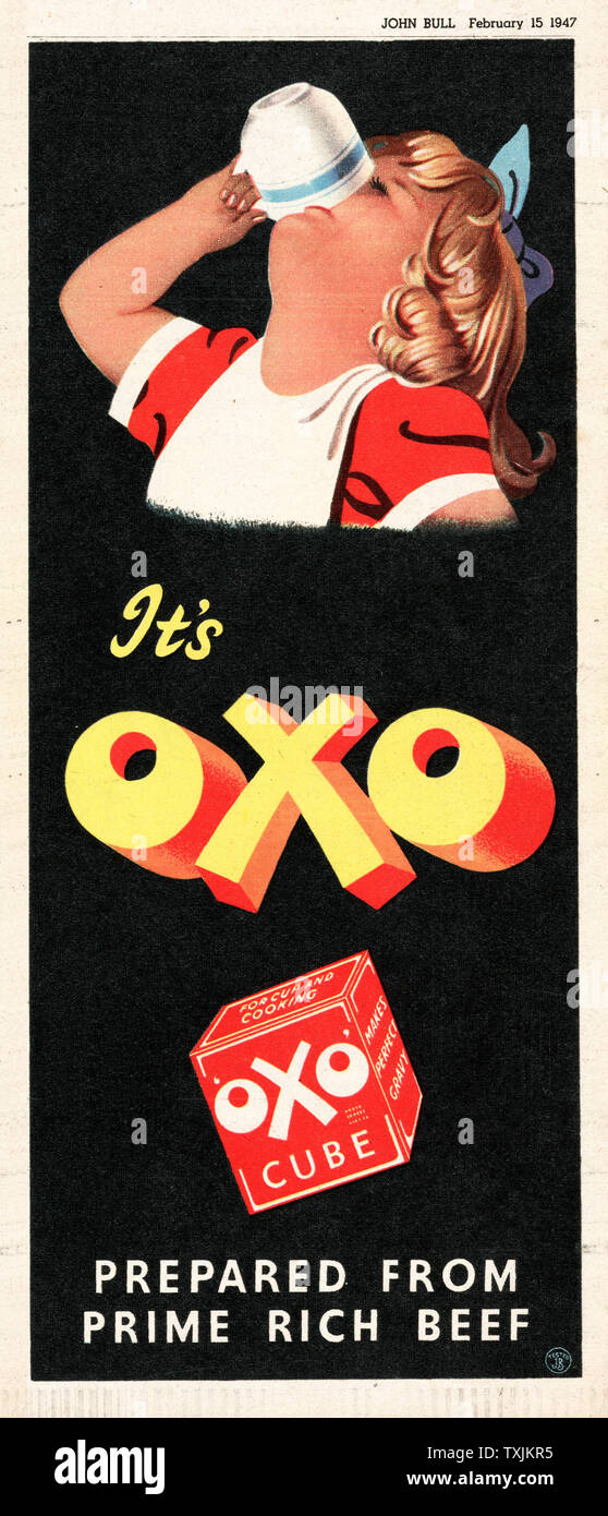 Oxo advert hi-res stock photography and images - Alamy