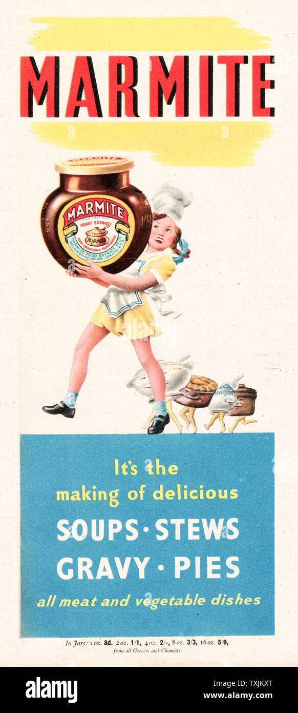 Uk marmite magazine advert hi-res stock photography and images - Alamy