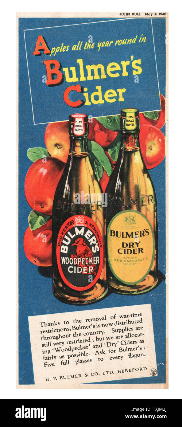 Bulmers cider advert hi-res stock photography and images - Alamy