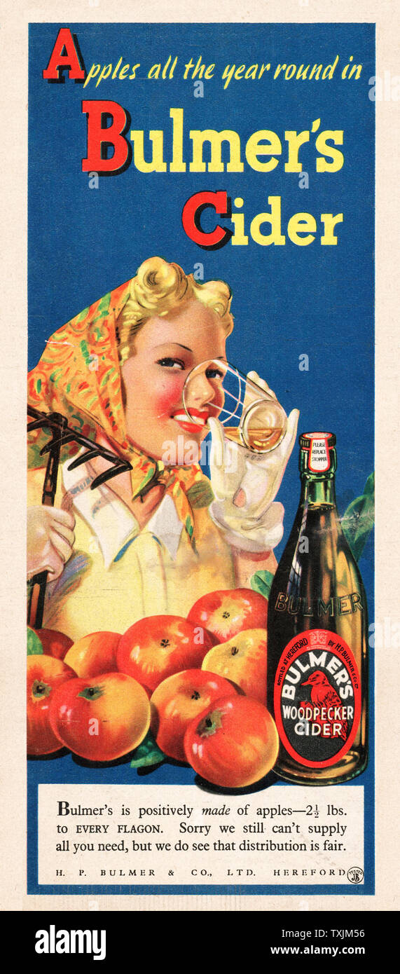 Bulmers cider advert hi-res stock photography and images - Alamy