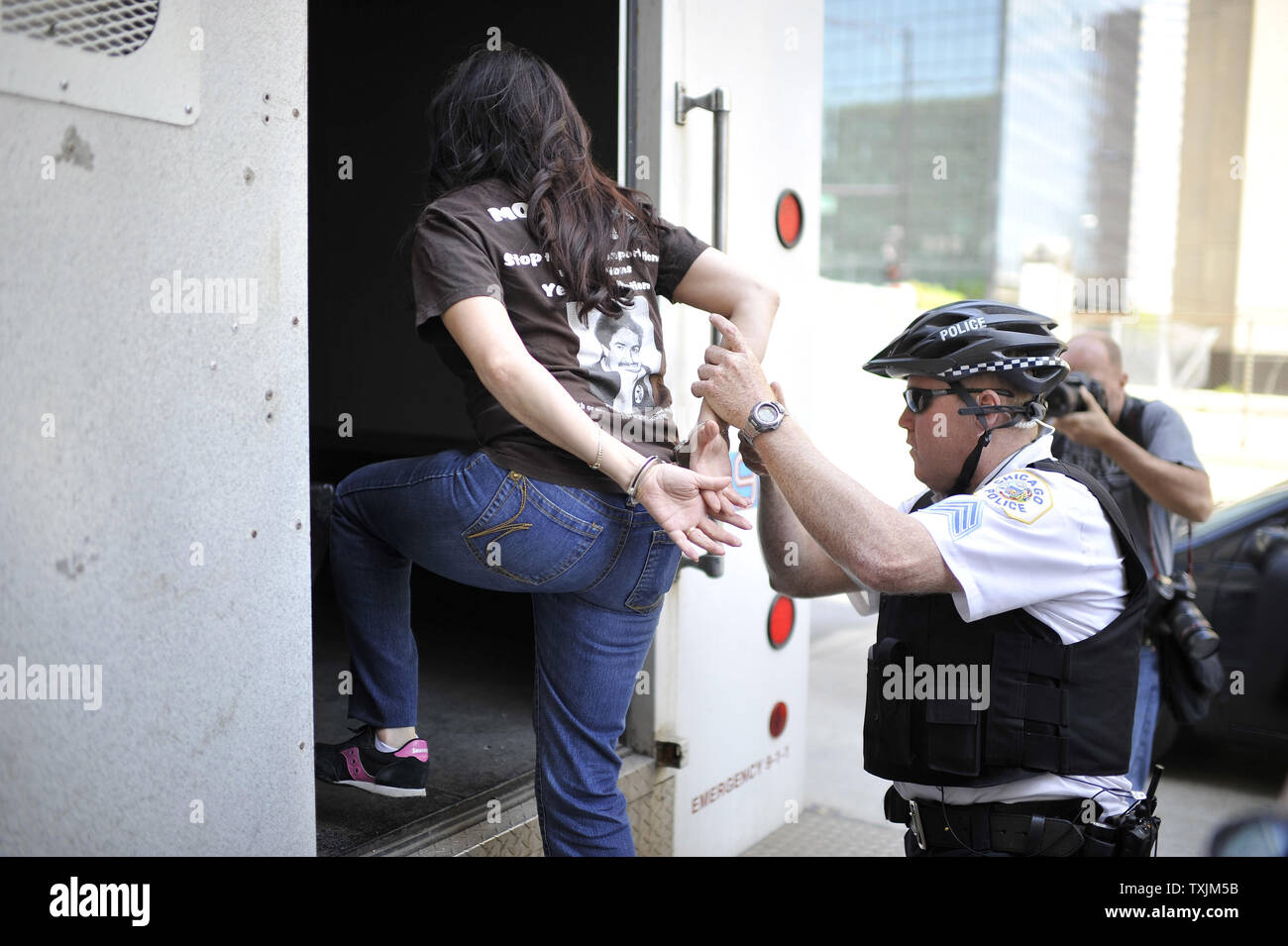 Rev. Emma Lozano (L), pastor of Lincoln United Methodist Church is ...