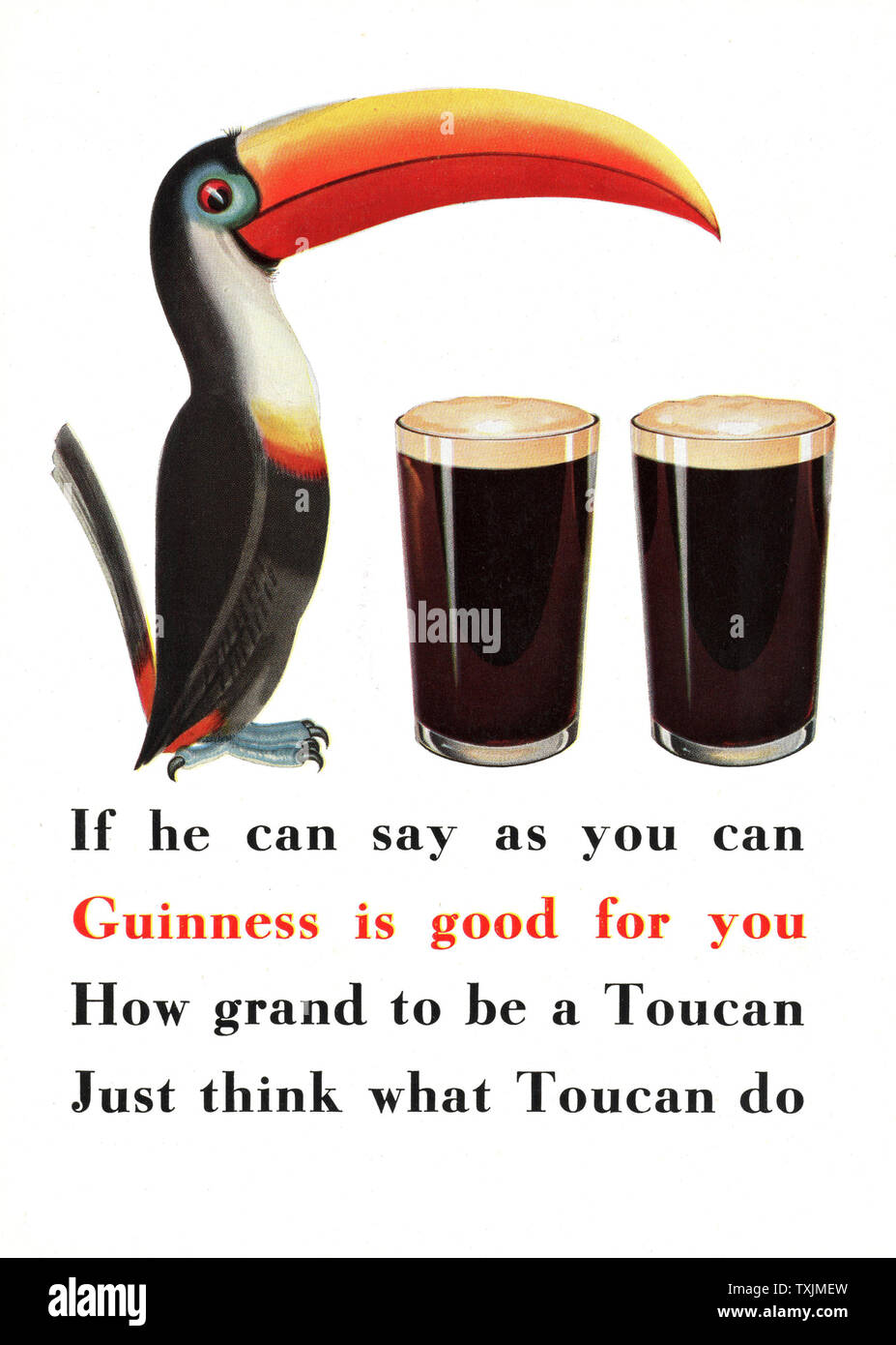 1946 UK Magazine Guinness Advert Stock Photo - Alamy