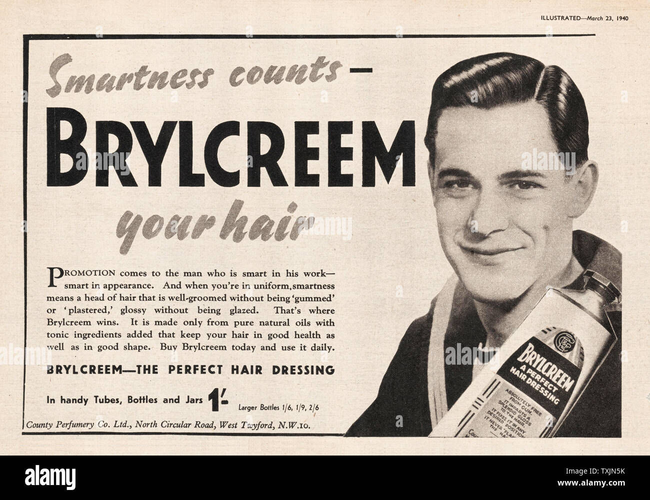 Brylcreem advert hi-res stock photography and images - Alamy