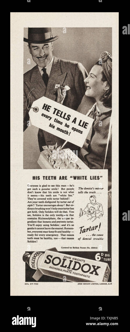 Toothpaste advert hi-res stock photography and images - Alamy