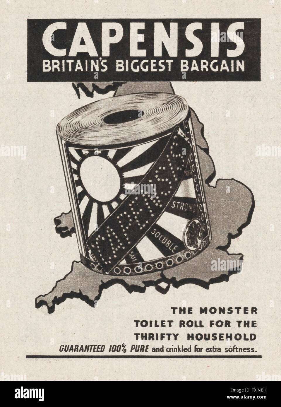 Toilet roll advert uk hi-res stock photography and images - Alamy