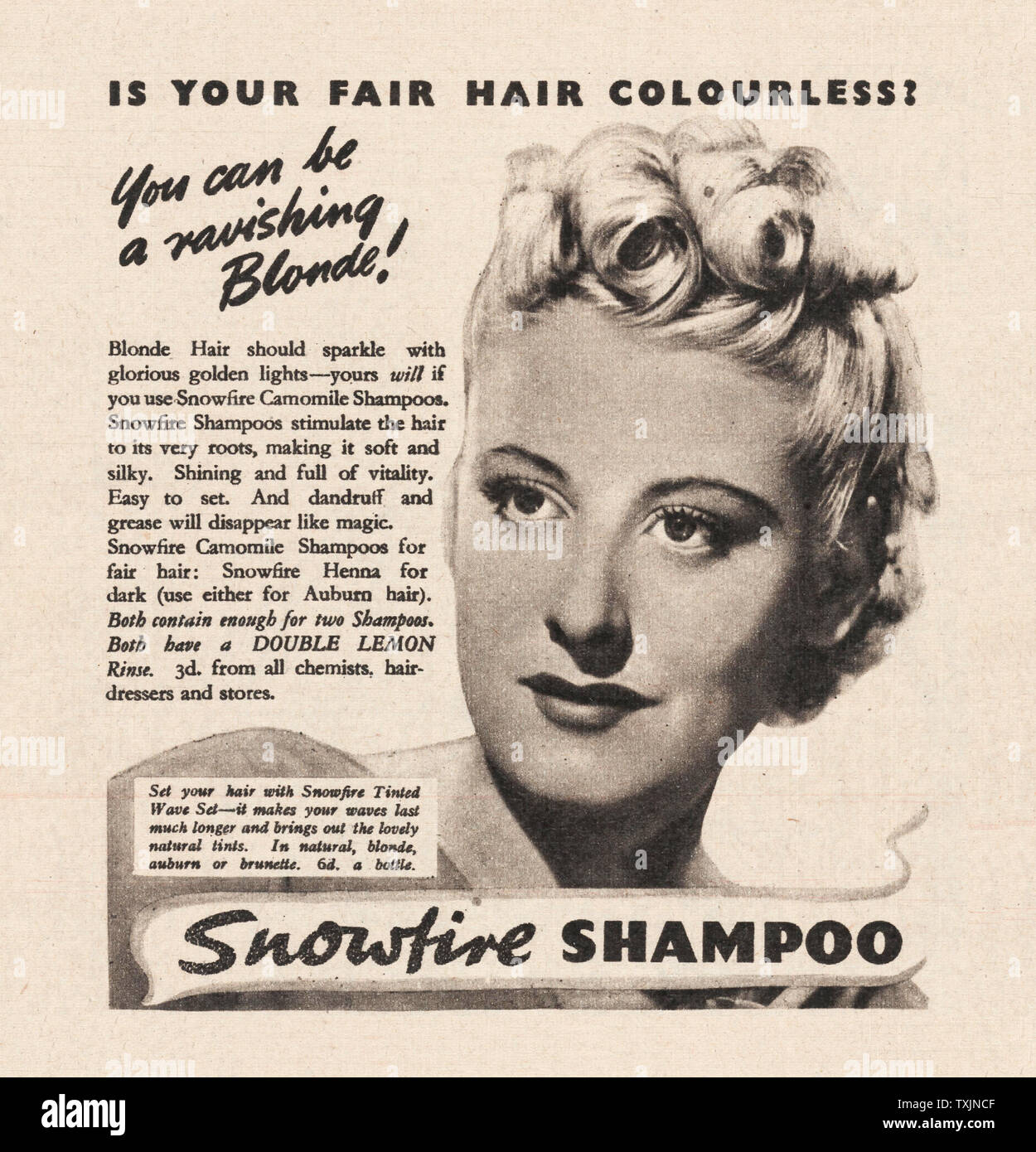 Shampoo advertisement hi-res stock photography and images - Alamy
