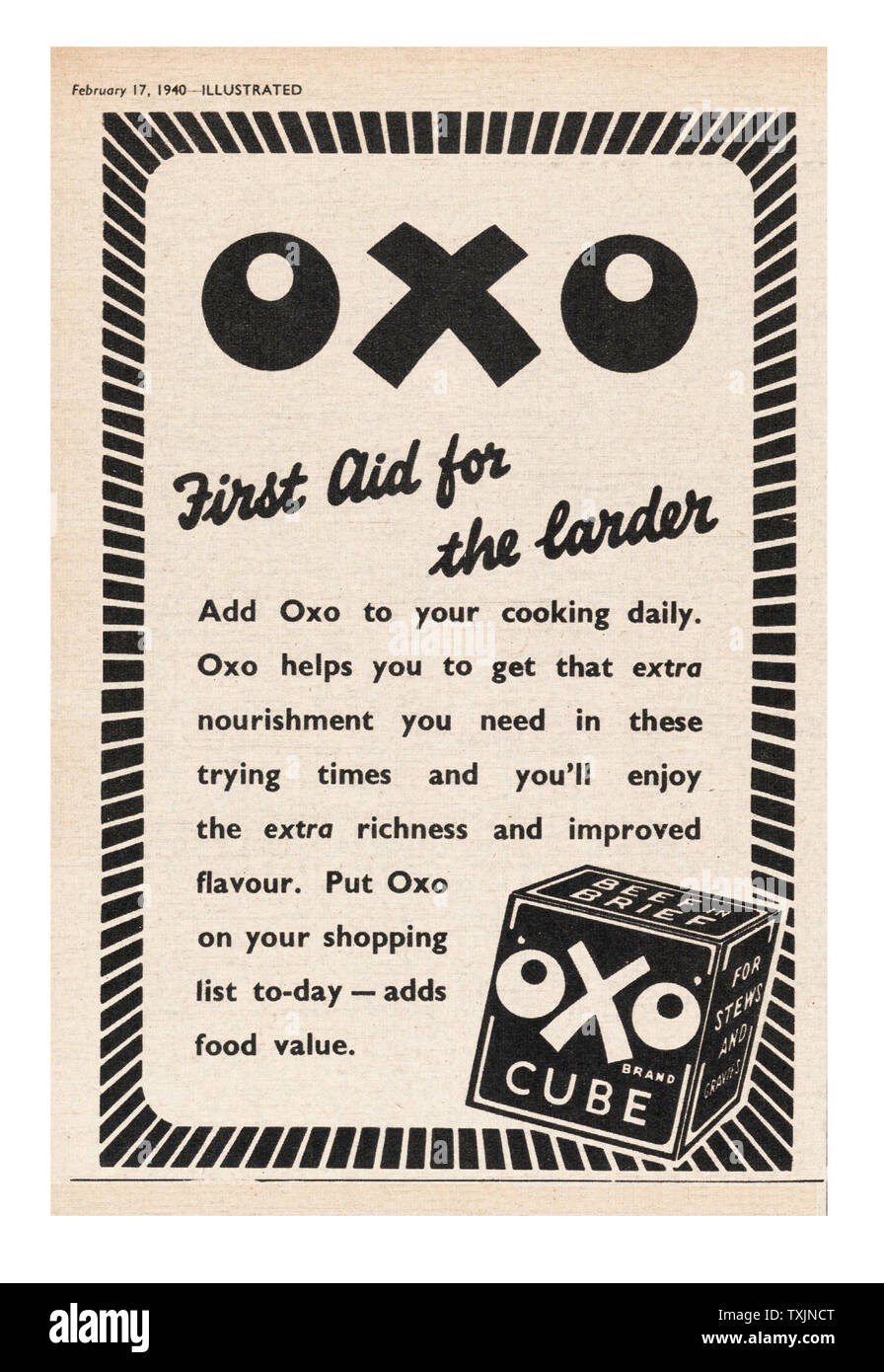Oxo advert hi-res stock photography and images - Alamy