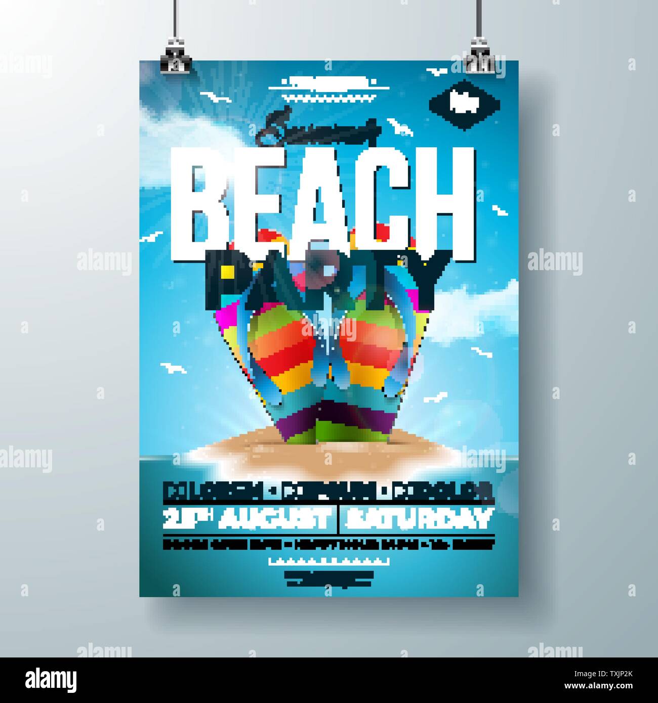 Island flyer Stock Vector Images - Alamy