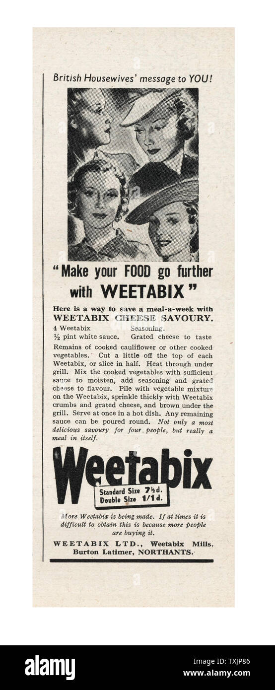 Weetabix Advert High Resolution Stock Photography and Images - Alamy