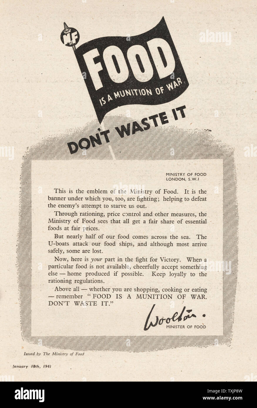 Dont waste food hi-res stock photography and images - Alamy