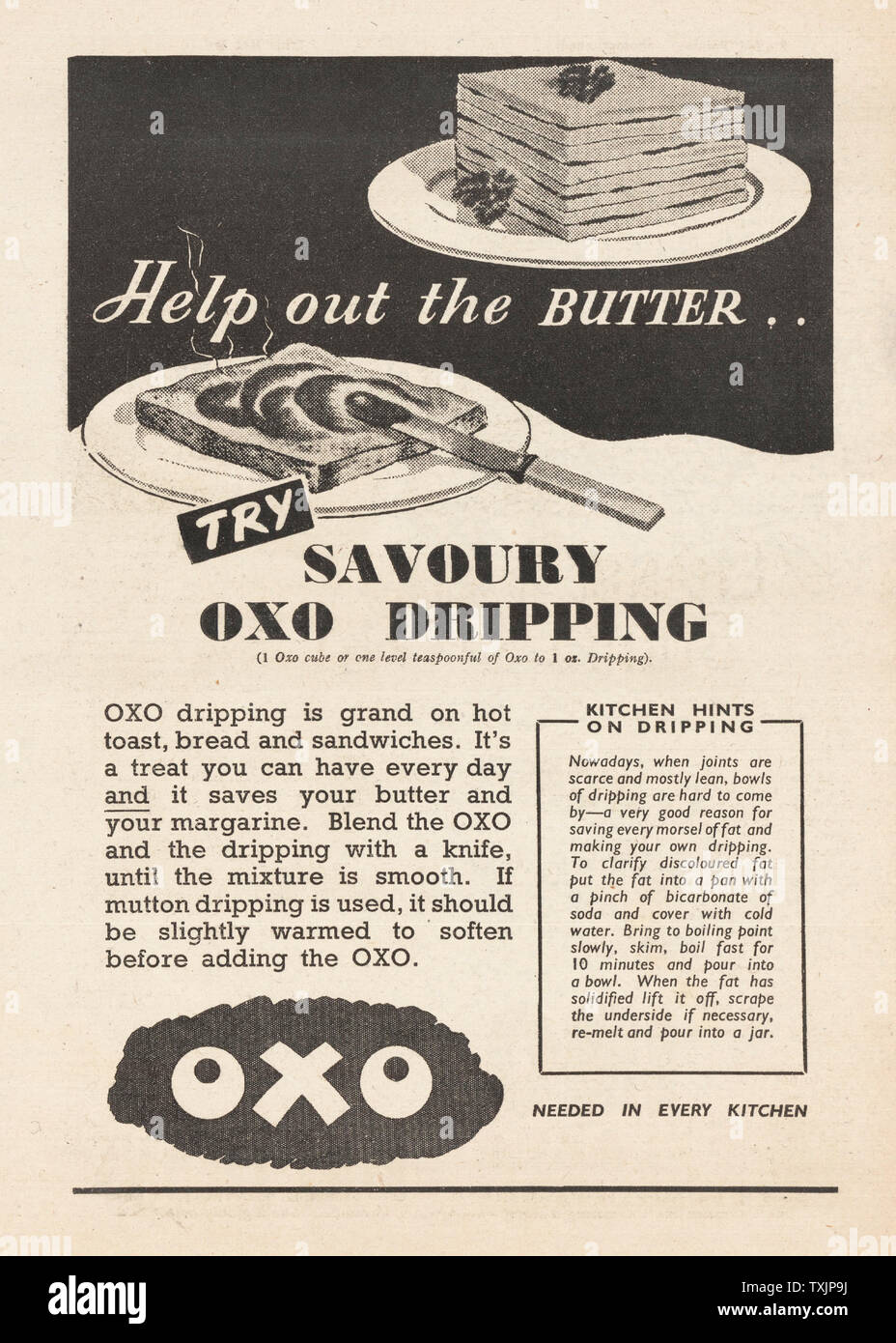 Lard advert hi-res stock photography and images - Alamy